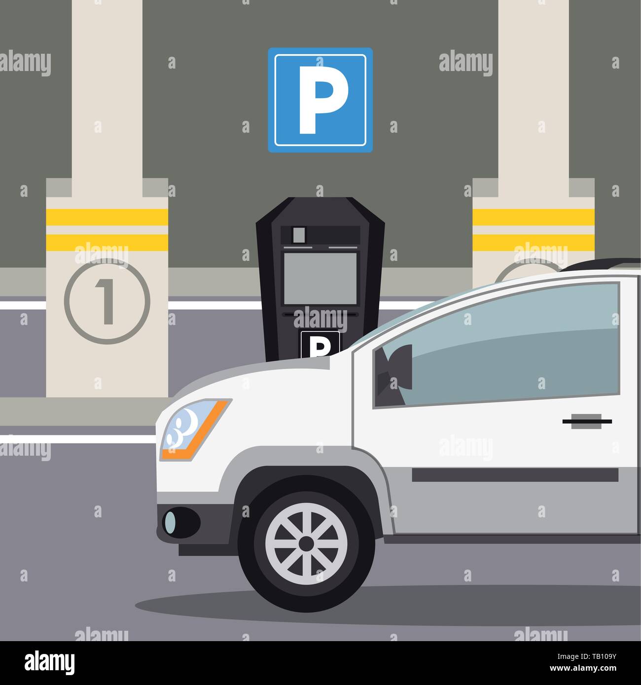 Car parking zone Stock Vector Image & Art - Alamy