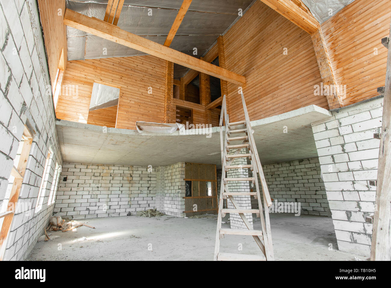 Timber and mortar wall log hi-res stock photography and images - Alamy