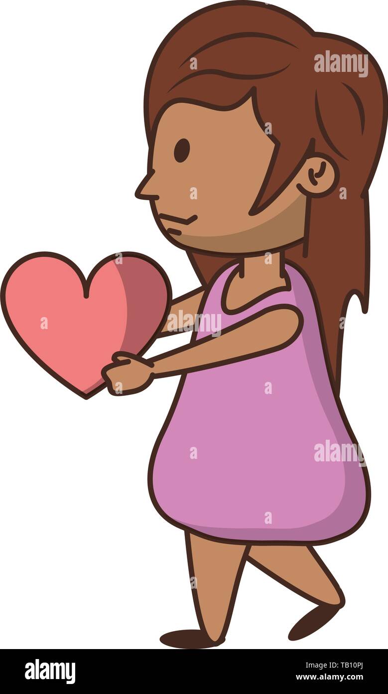 Beautiful girl cartoon isolated Stock Vector Image & Art - Alamy