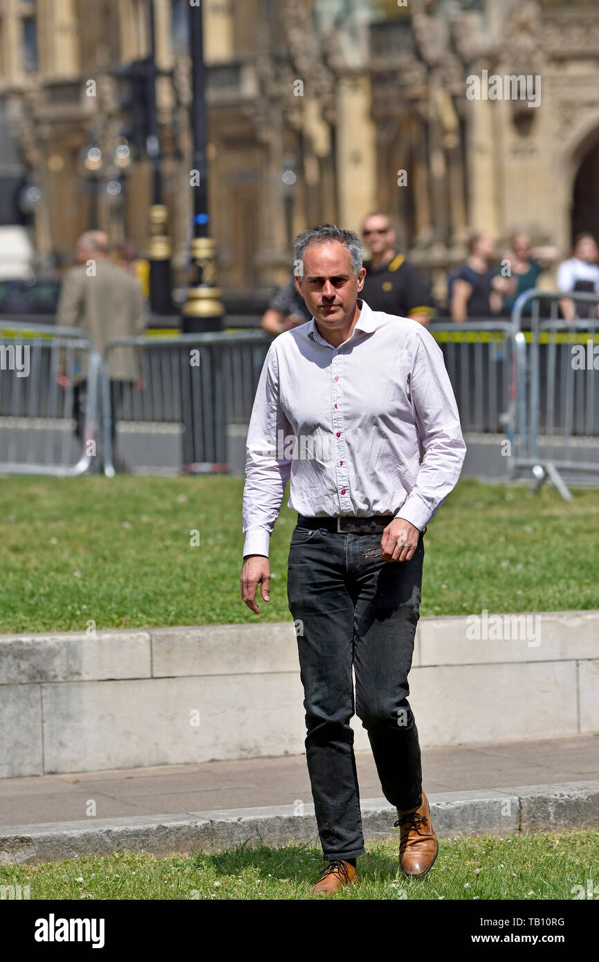 Jonathan Bartley (co-leader, Green Party) on College Green, Westminster ...
