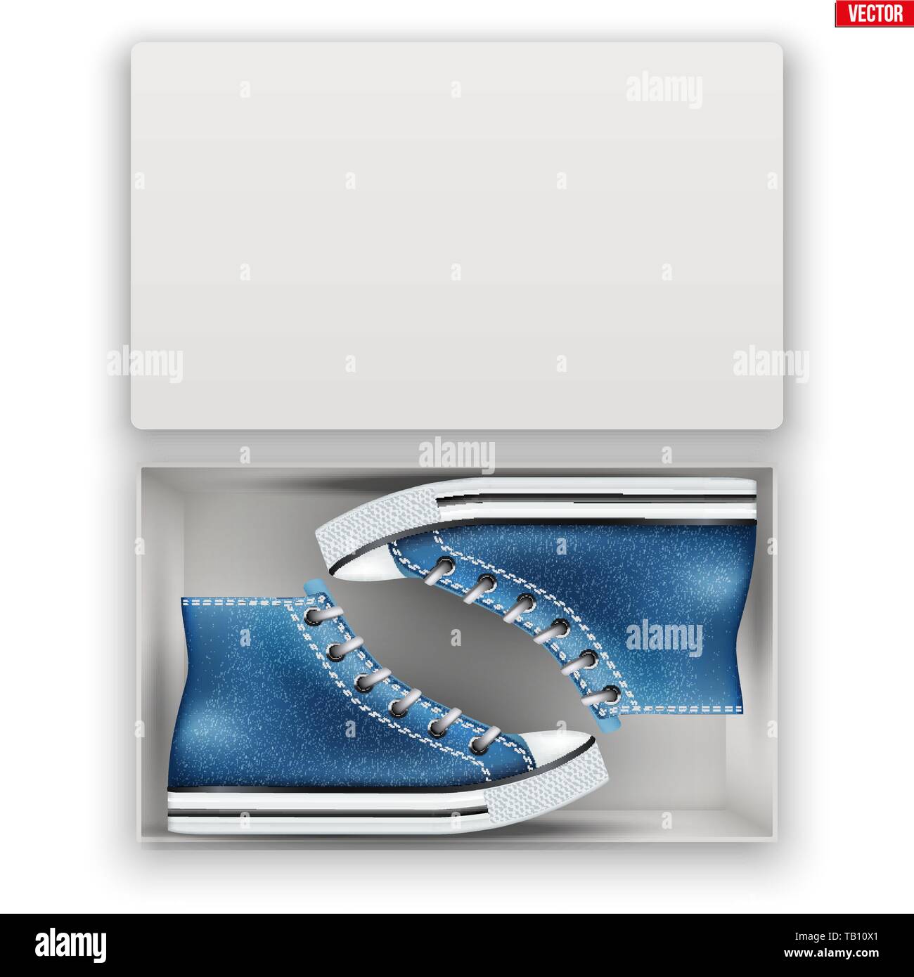 Opened Shoe Box with Gumshoes Stock Vector Image & Art - Alamy