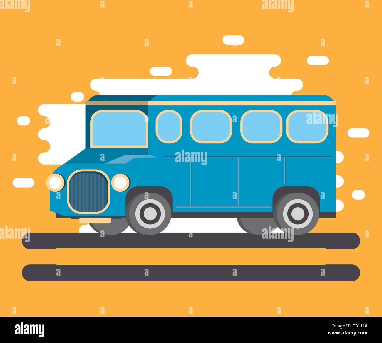 Public bus transport service Stock Vector Image & Art - Alamy