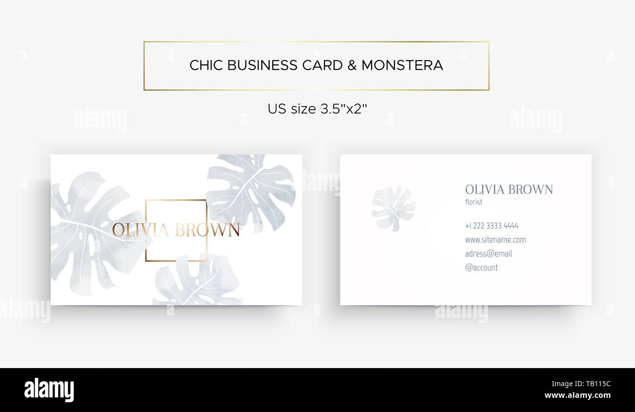 Business card mockup woman Stock Vector Images - Alamy