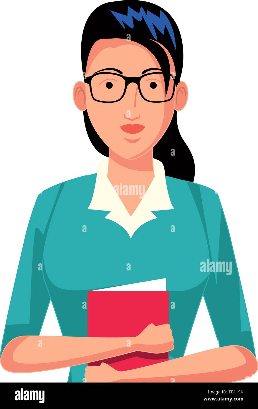 businesswoman avatar cartoon character profile picture Stock Vector ...