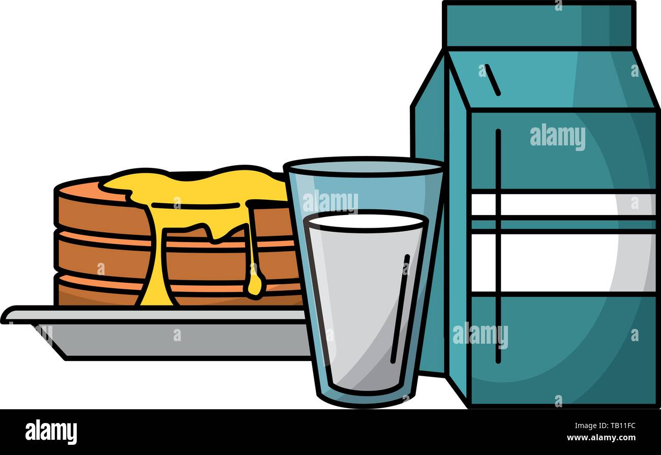 Breakfast morning food cartoons Stock Vector Image & Art - Alamy