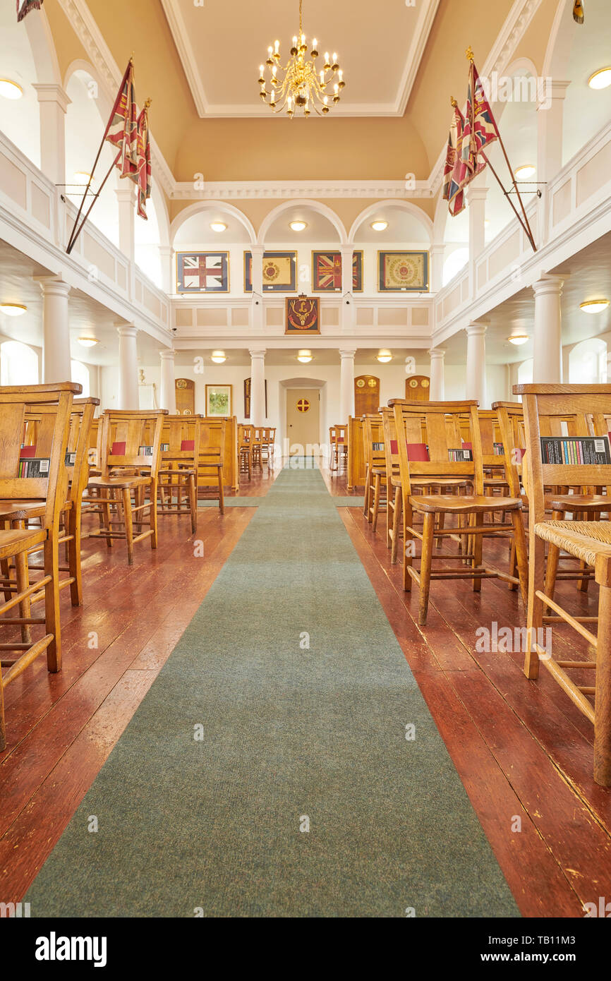 Military chapel at Fort George, which was built after the battle of ...