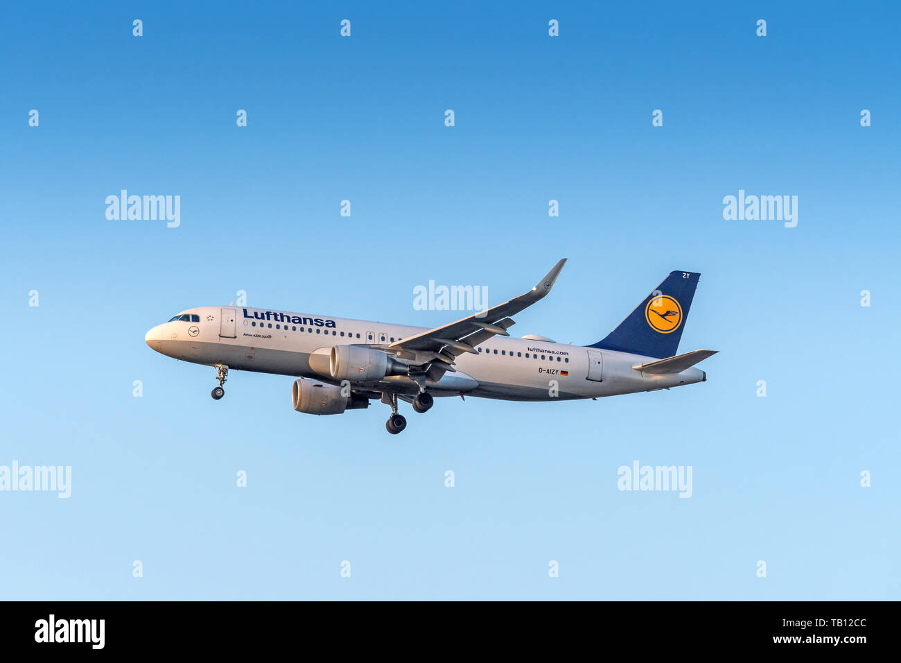 Munich, Germany - February 28. 2019 : Lufthansa Airbus A320-214 with ...