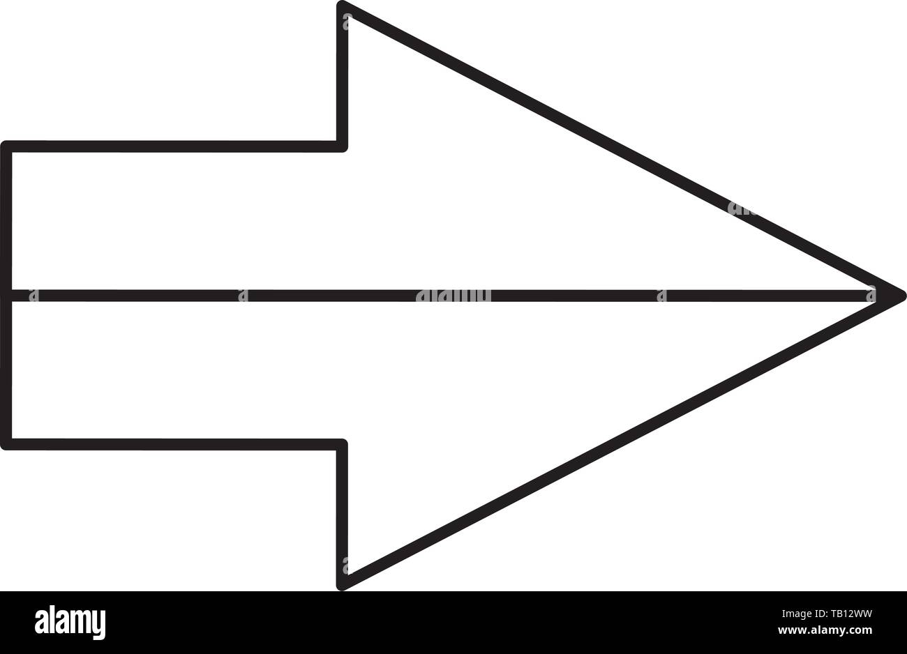 arrow index direction isolated icon Stock Vector Image & Art - Alamy