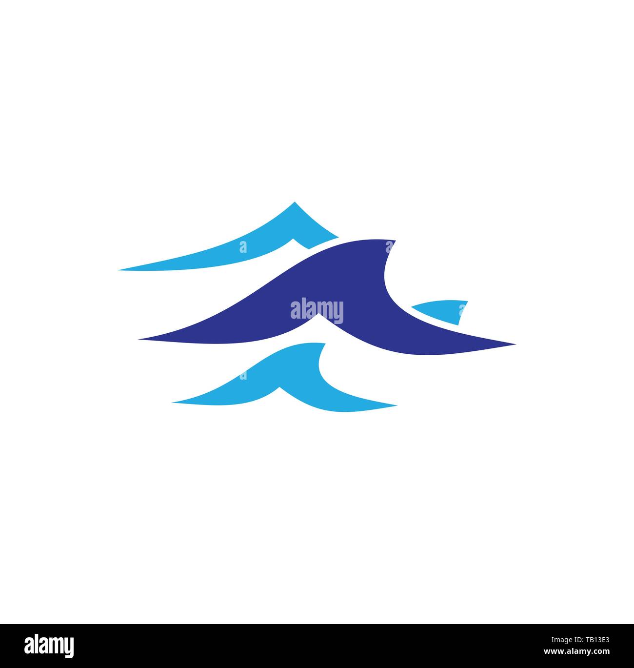 Wave icon on background for graphic and web design. Simple vector sign ...