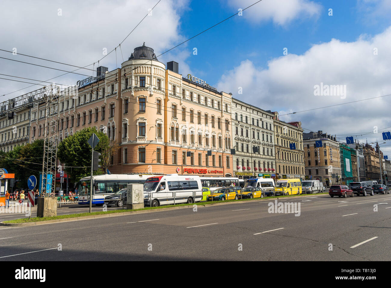 Riga, Latvia - Historic buildings in the city center Stock Photo - Alamy