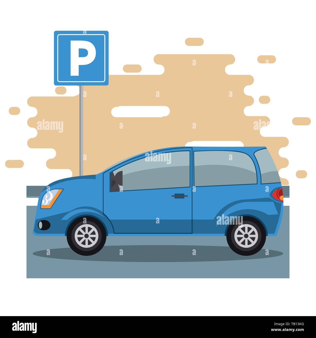 Car parking zone Stock Vector Image & Art - Alamy