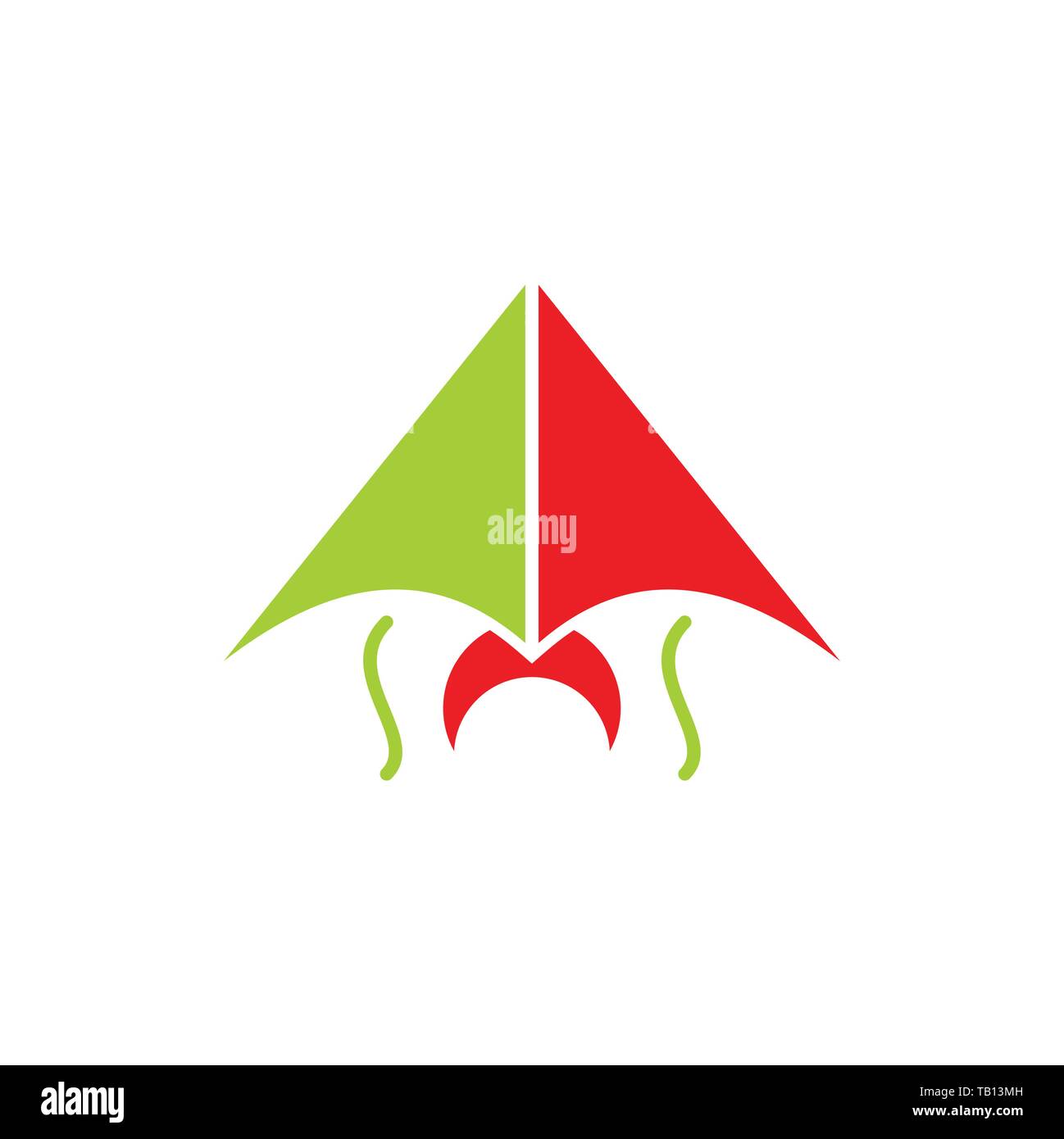 Kite icon on black background for graphic and web design. Simple vector ...