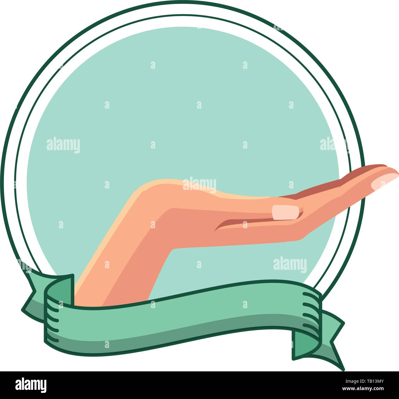 hand palm up icon cartoon Stock Vector Image & Art - Alamy