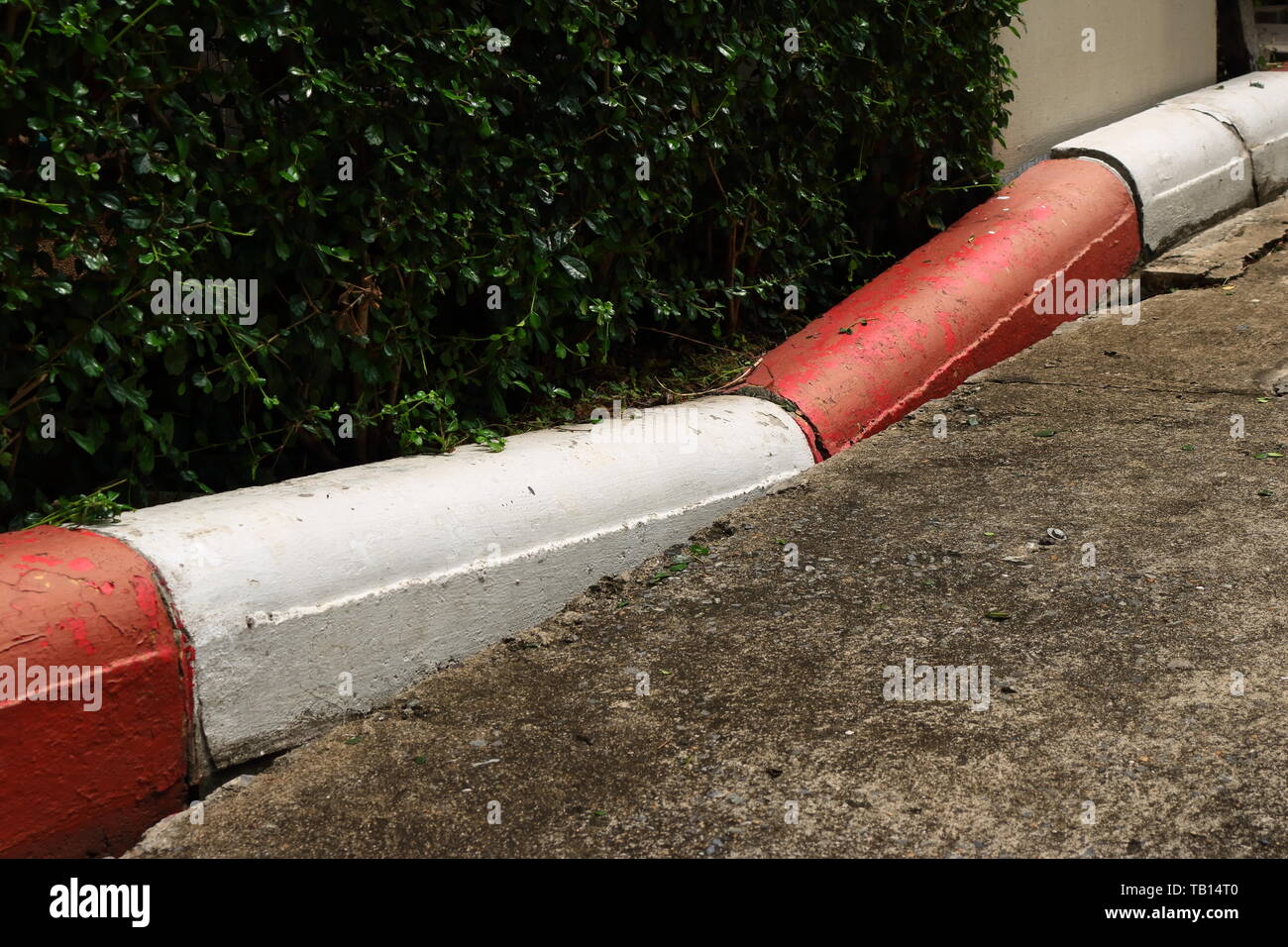 Closeup of broken curb of street, breaking concept Stock Photo - Alamy
