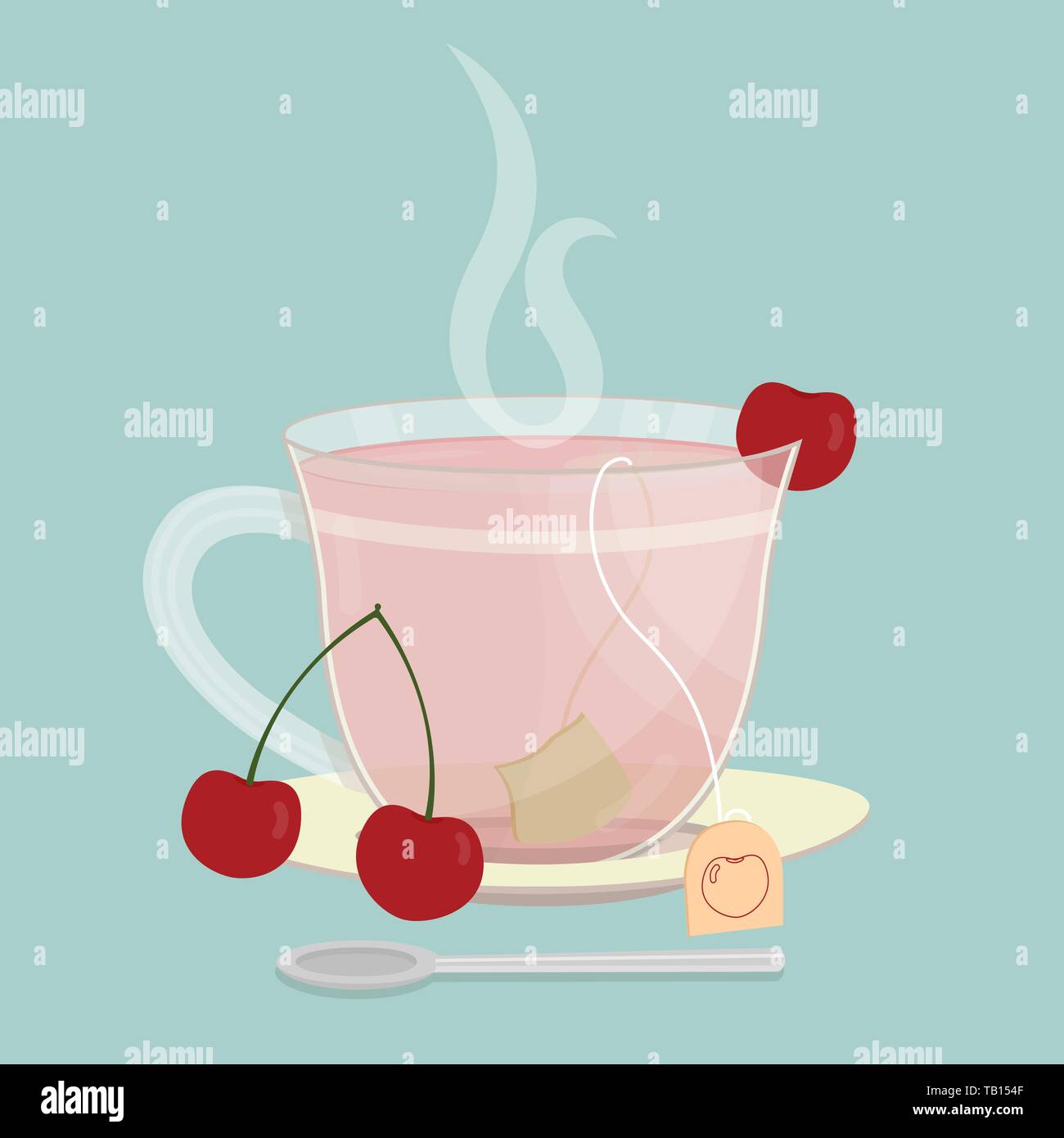 Sweet cherries in group Stock Vector Images - Alamy