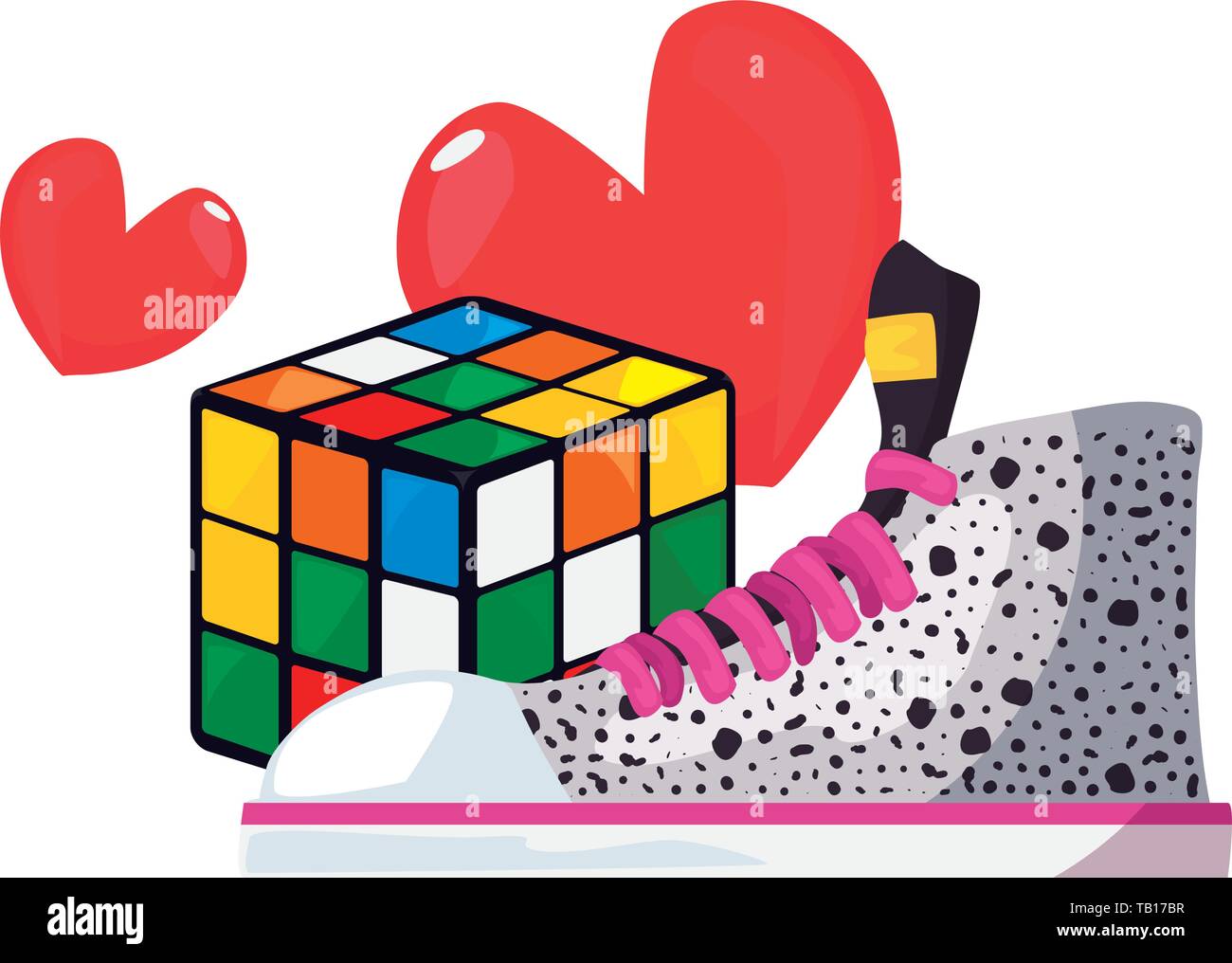 80s sneakers Stock Vector Images - Alamy