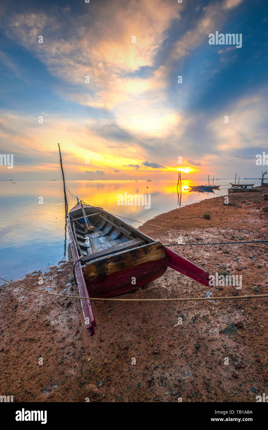 the boat is ready for fishing Stock Photo - Alamy