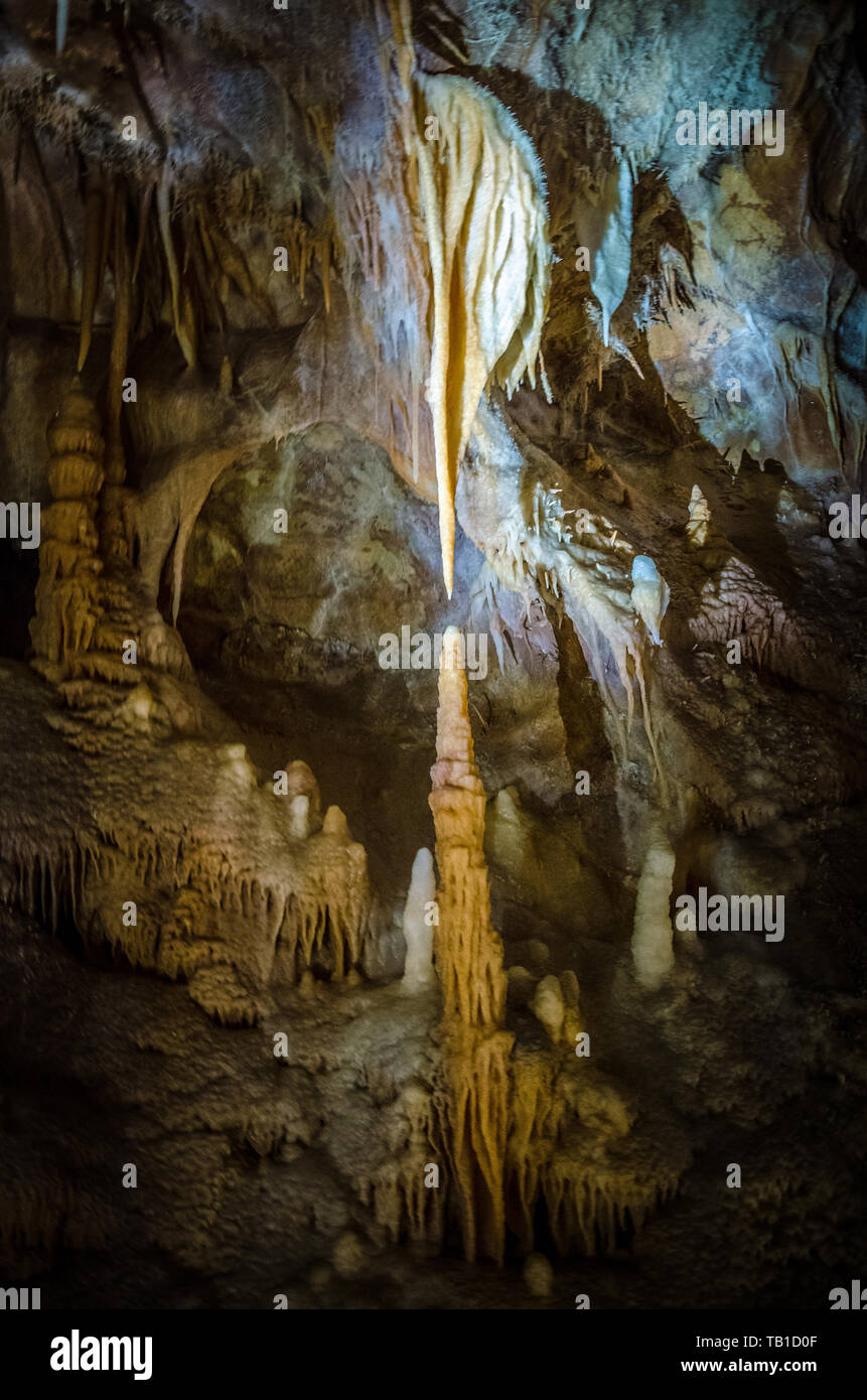 Interior of cave decorated with crystal Stock Photo - Alamy