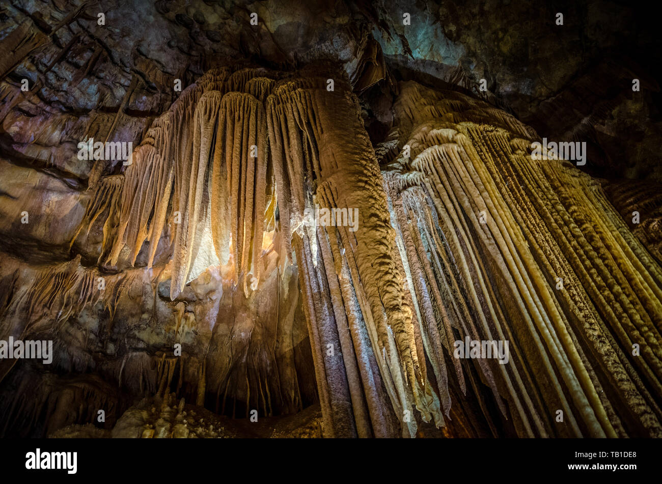 Interior of cave decorated with crystal Stock Photo - Alamy