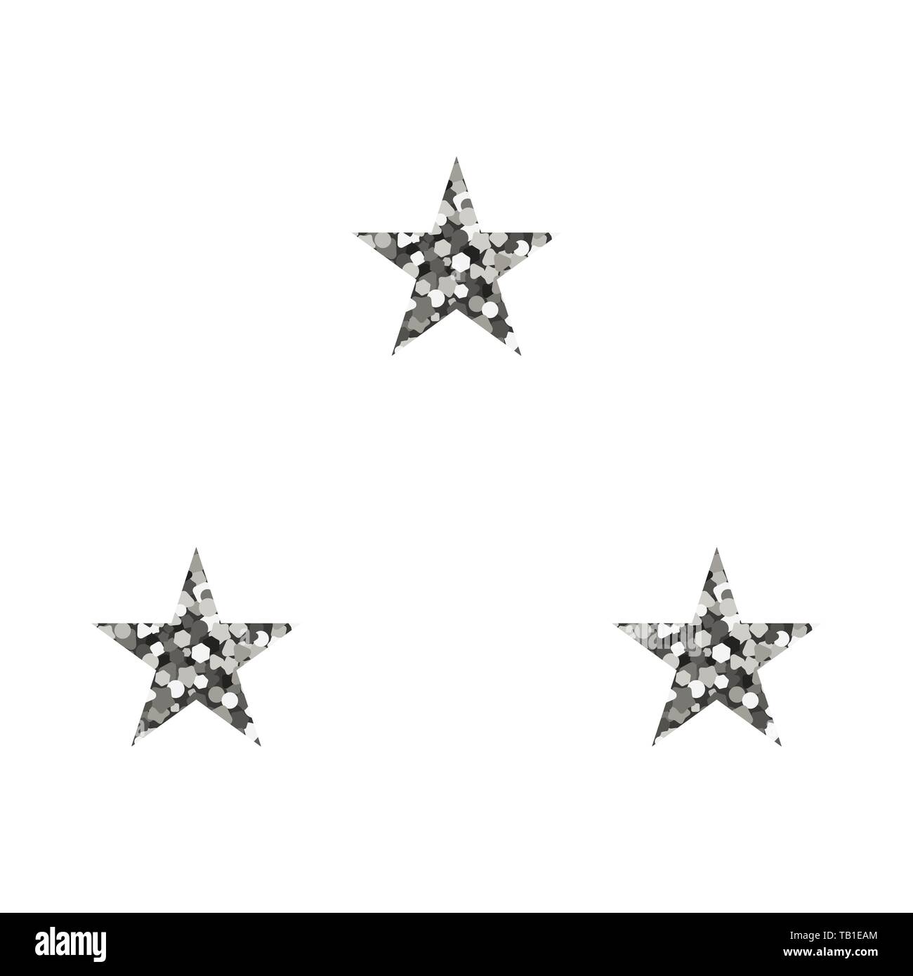 Silver stars on white background. Vector illustration. The texture of ...