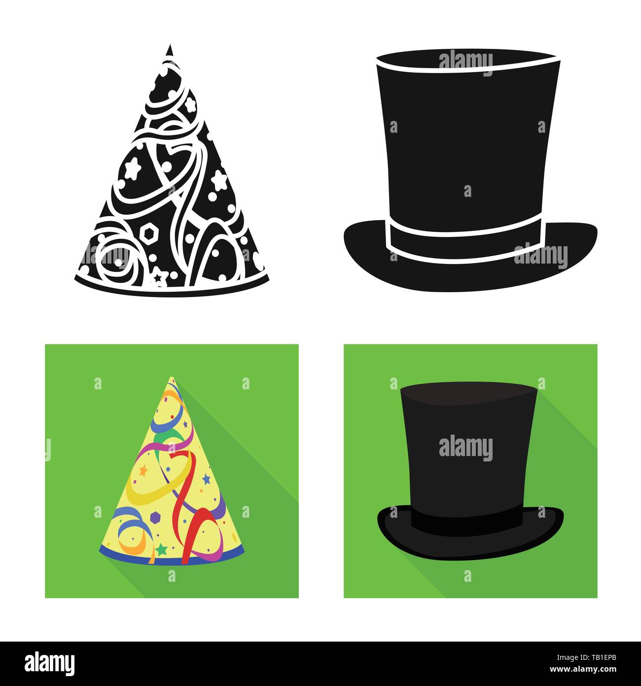Vector illustration of clothing and cap logo. Collection of clothing ...