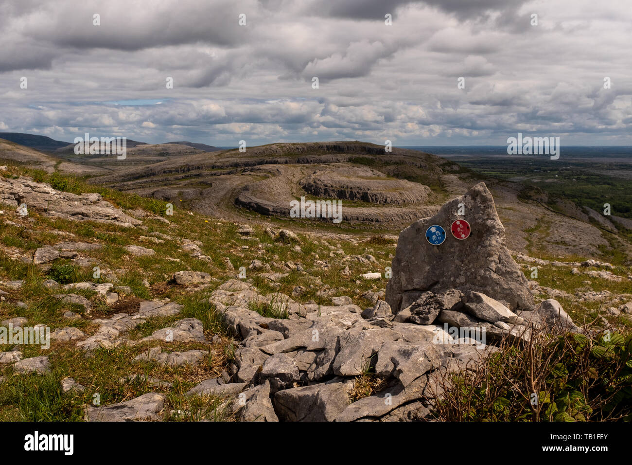 A view of Sliabh Rua (Red Mountain) from Mullaghmore Mountain in The ...
