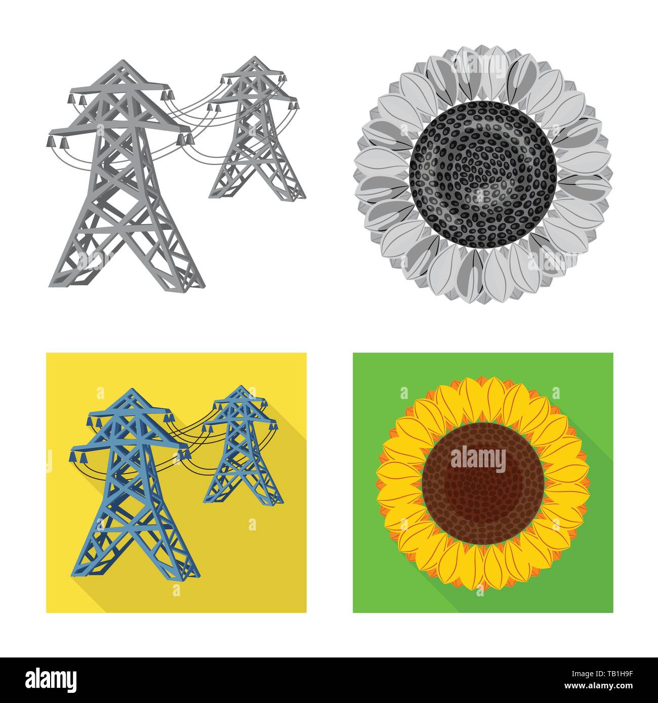 Vector illustration of innovation and technology icon. Set of ...