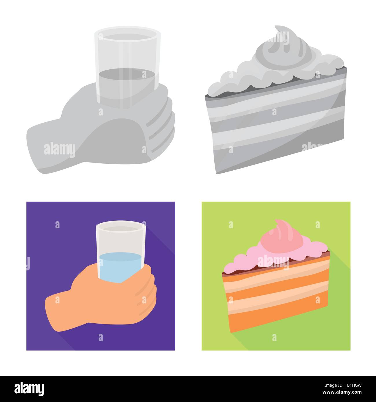 Vector design of diet and treatment logo. Collection of diet and ...