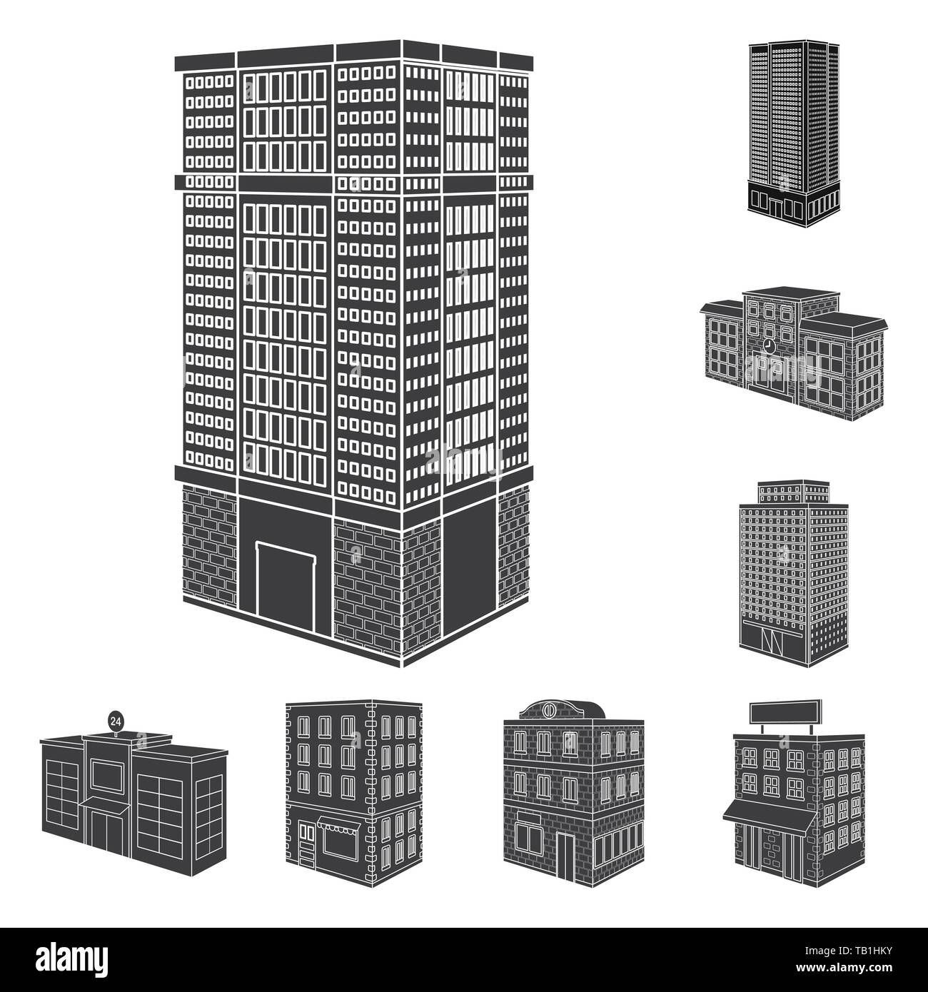 Vector design of architecture and estate logo. Collection of ...