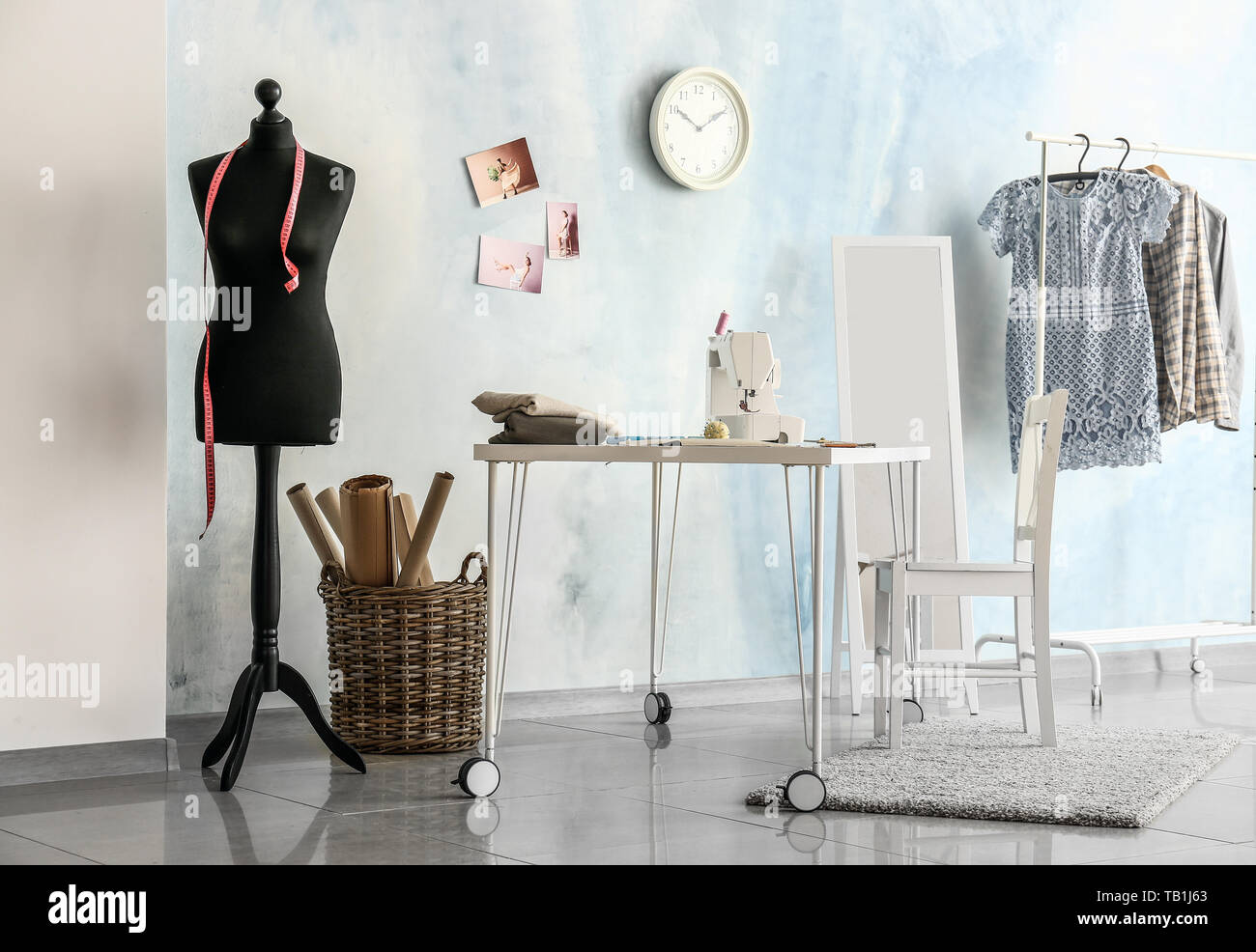 Tailors workplace mannequin in hi-res stock photography and images - Alamy