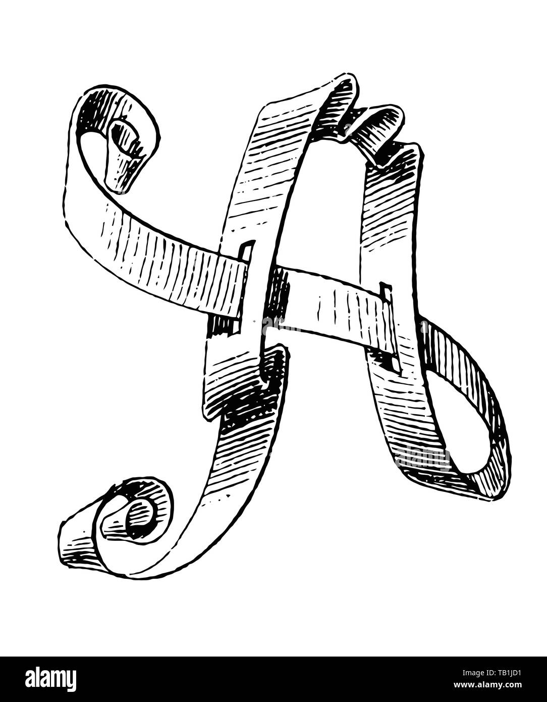 Ribbon typefont hi-res stock photography and images - Alamy