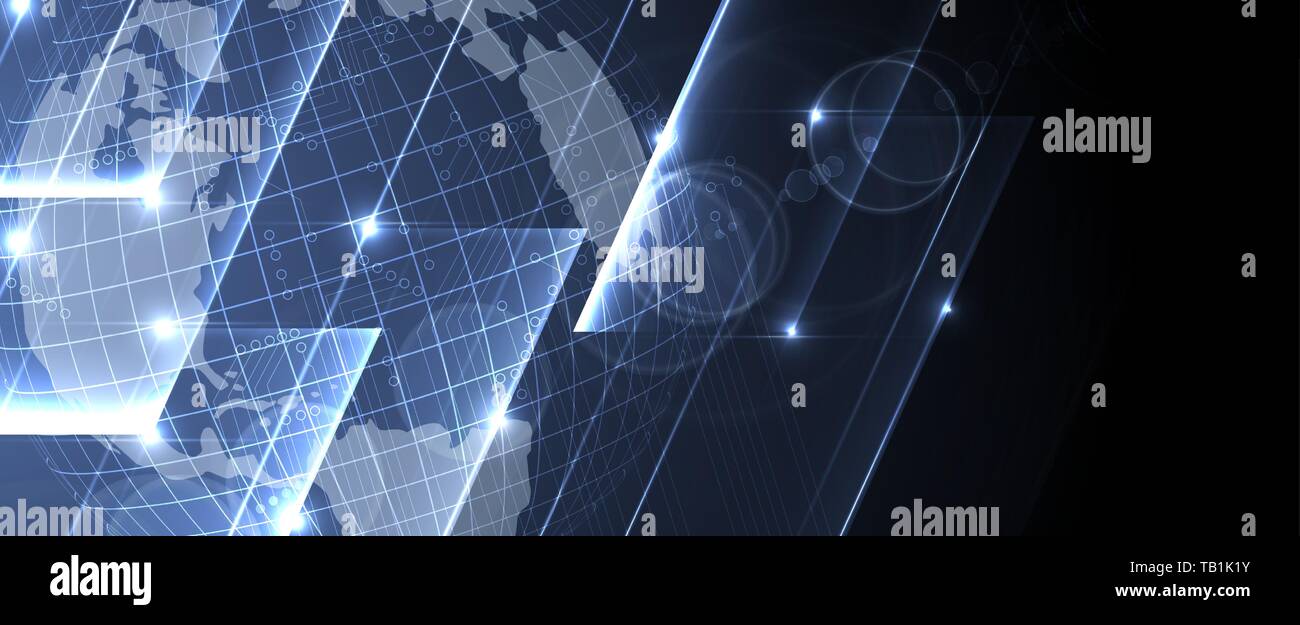 Abstract finance and business background with graph. world economic ...