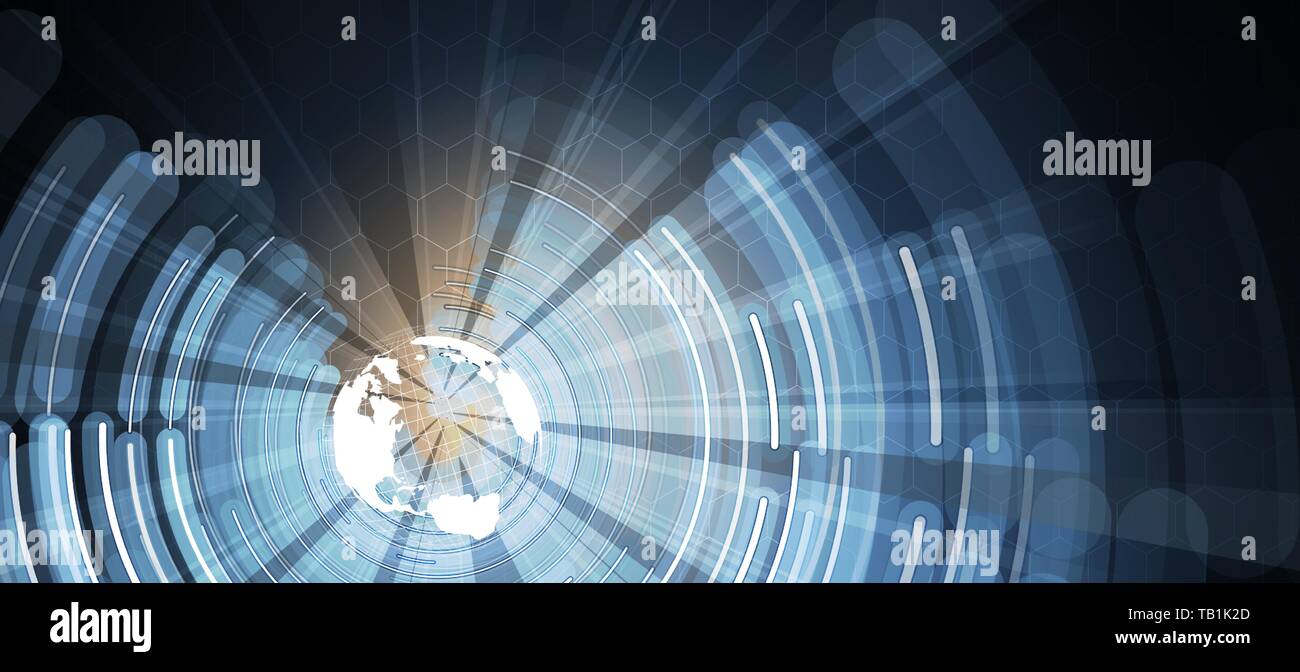 Abstract finance and business background with graph. world economic ...