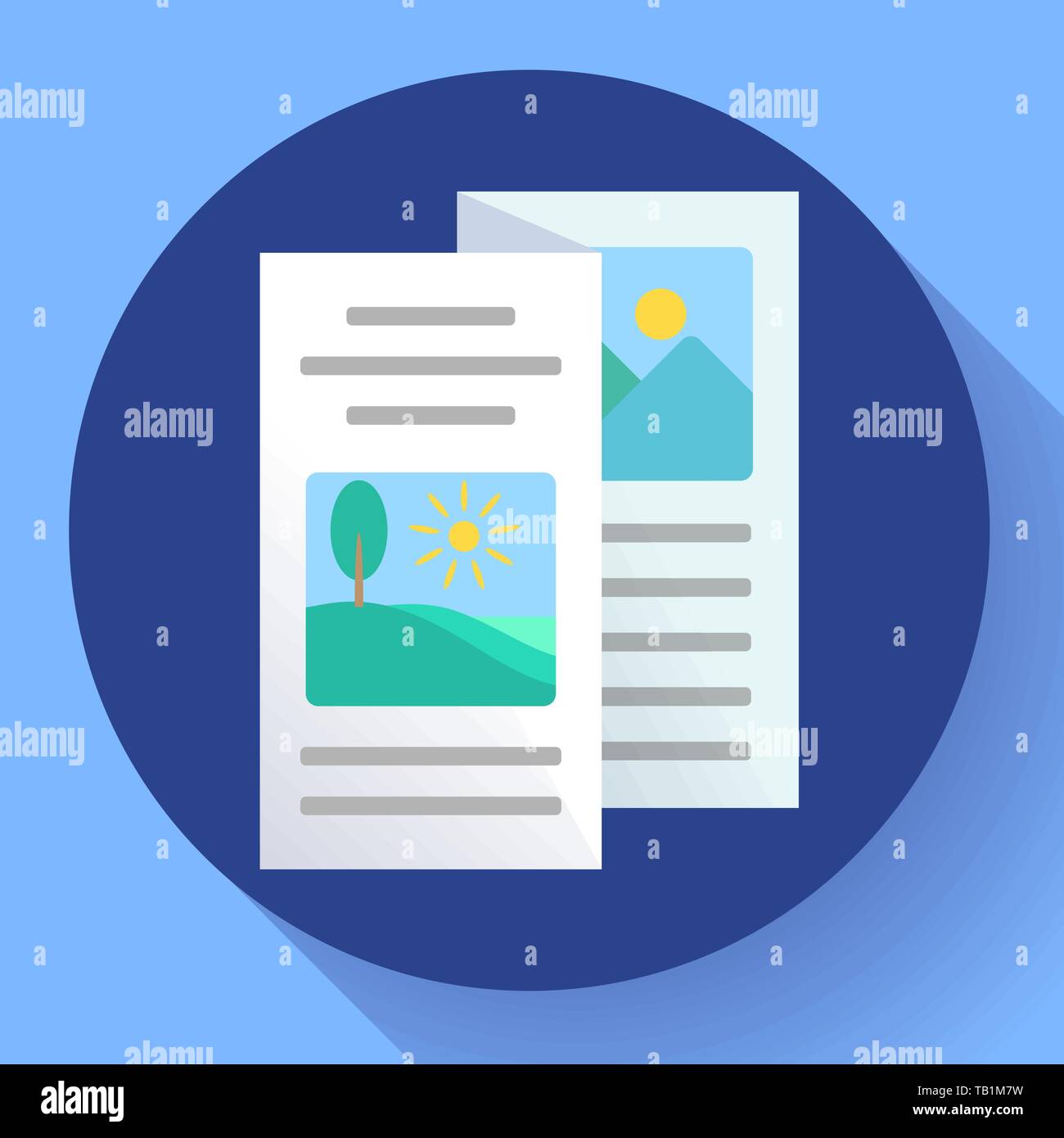 Two page brochure Stock Vector Images - Alamy