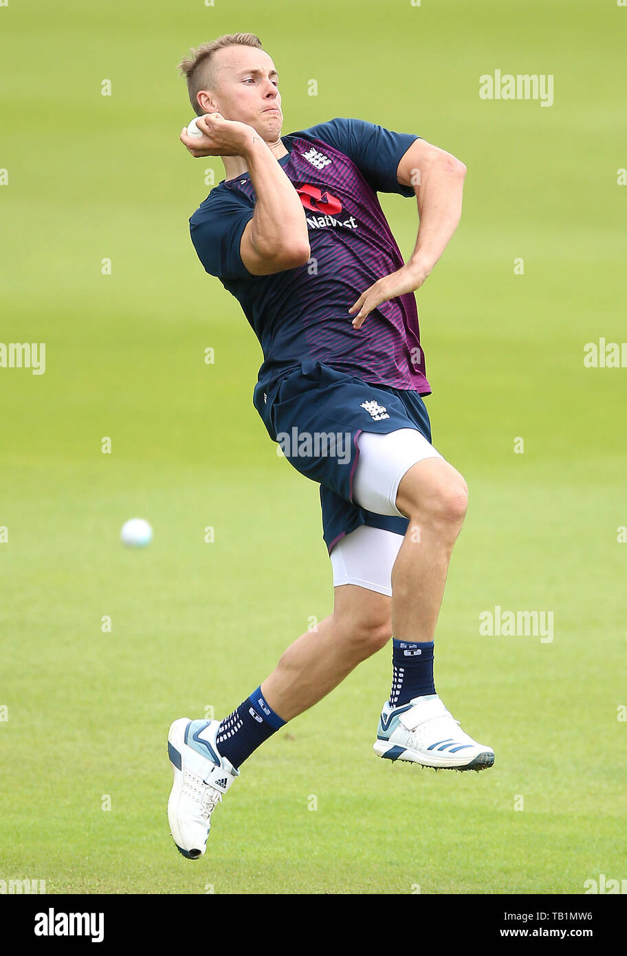 England's Tom Curran during a training session at The Oval, London ...