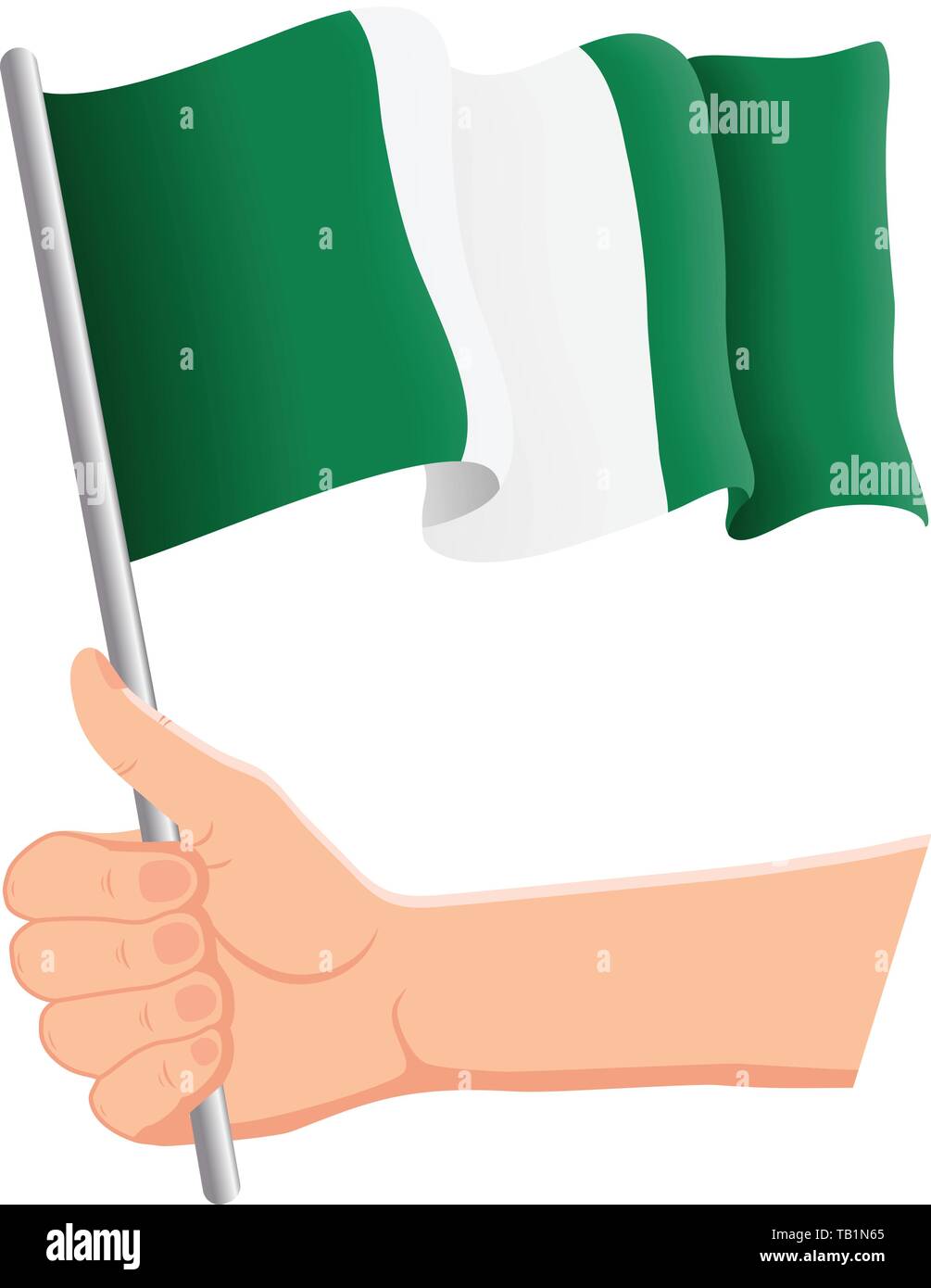 Nigerian man holding sign Stock Vector Images - Alamy