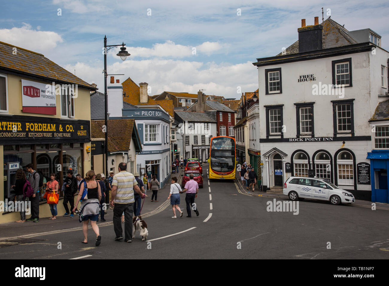 Lyme Regis, seaside town on the Jurassic Coastline set between the ...