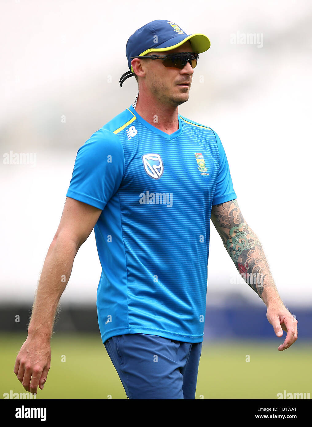 South Africa's Dale Steyn during a training session at The Oval, London ...