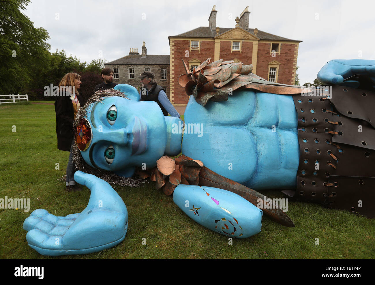 l-r Kim Bergsaget,Tom Watton and Symon Macintyre with the UK's largest ...