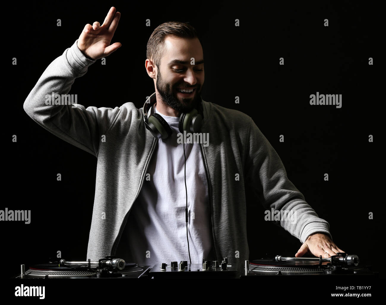 Caucasian male at discotheque hi-res stock photography and images - Alamy