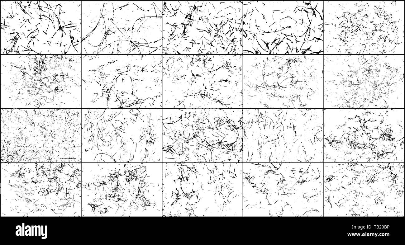 Realistic Scratch Texture. Vector Set Grunge Design Elements. Black And ...