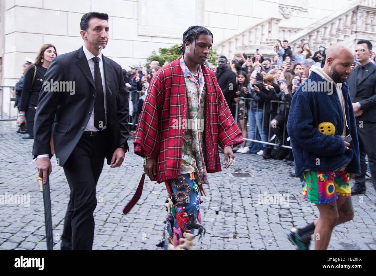 Rome, Italy. 28th May, 2019. Asap Rocky Guests of the Gucci fashion ...