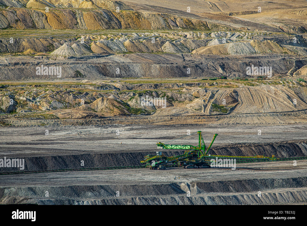 Brown-coal mine and power plant Turow pictured in Bogatynia, Poland ...
