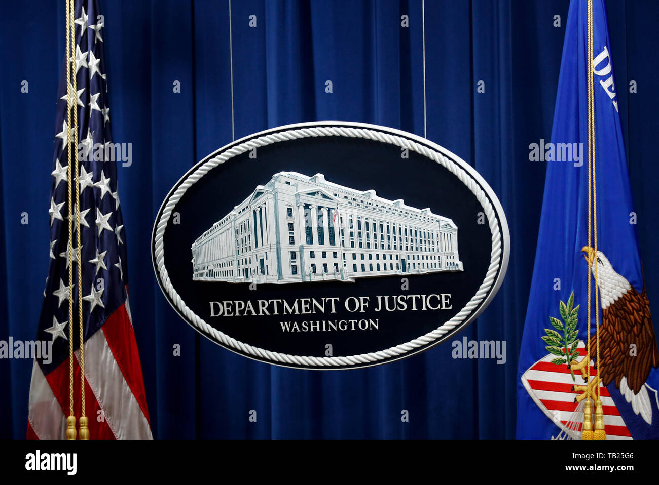 Department of justice emblem hi-res stock photography and images - Alamy