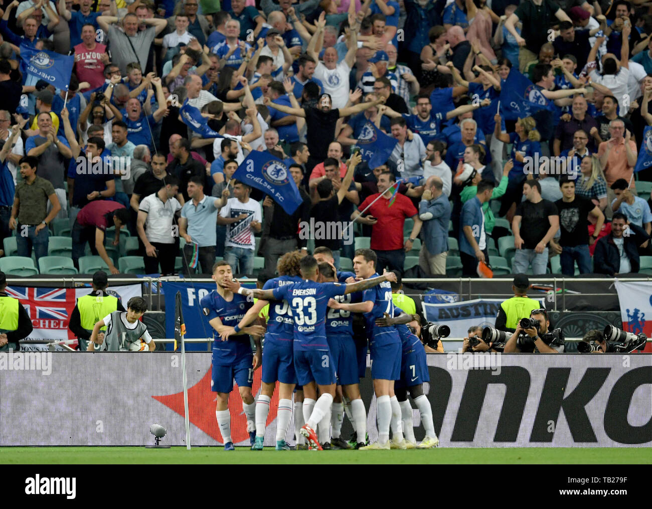 Olympic Stadium, Baku, Azerbaijan. 29th May, 2019. UEFA Europa League ...