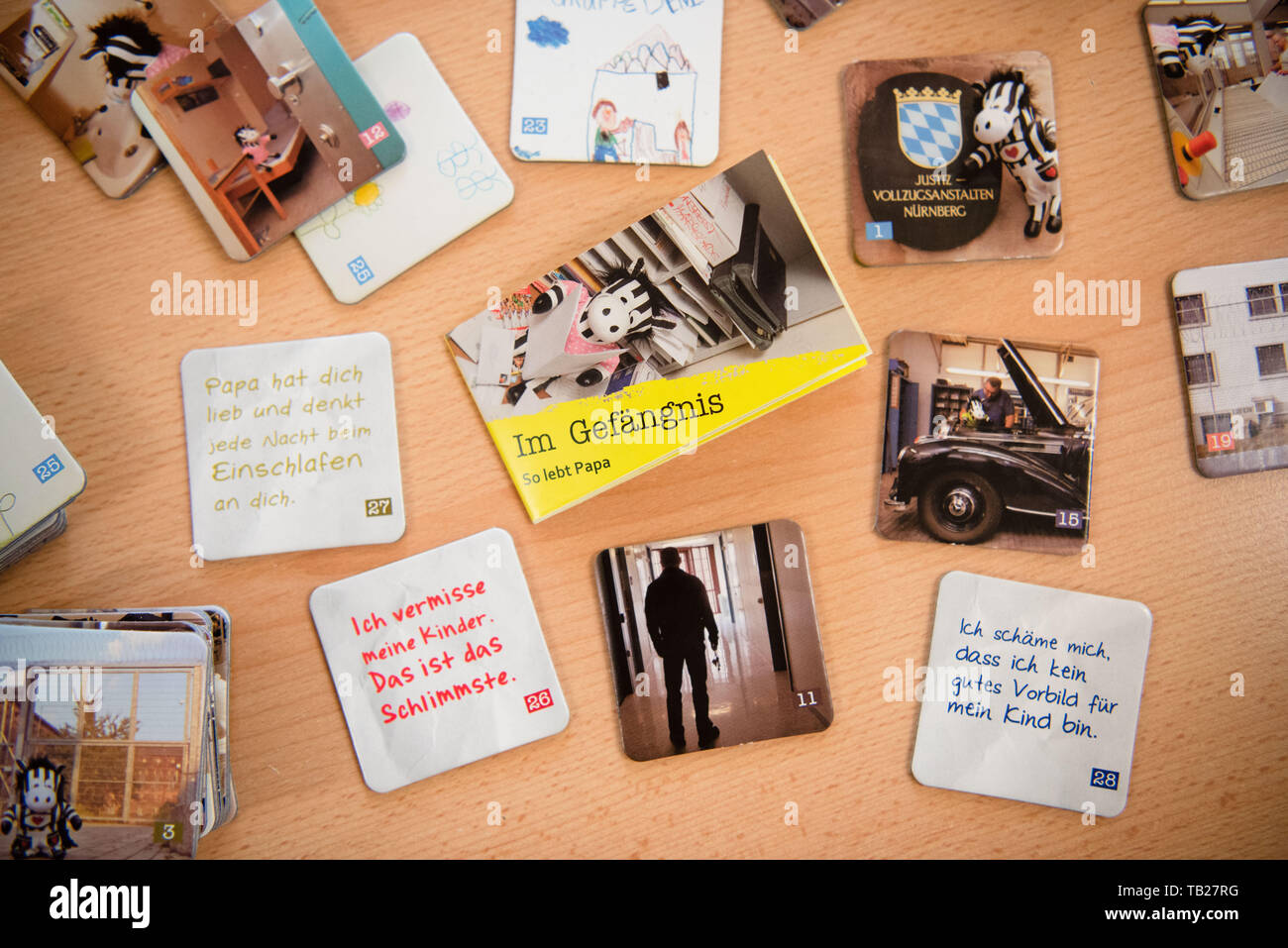 Nuremberg, Germany. 14th May, 2019. The memory game "Prison - So lebt ...