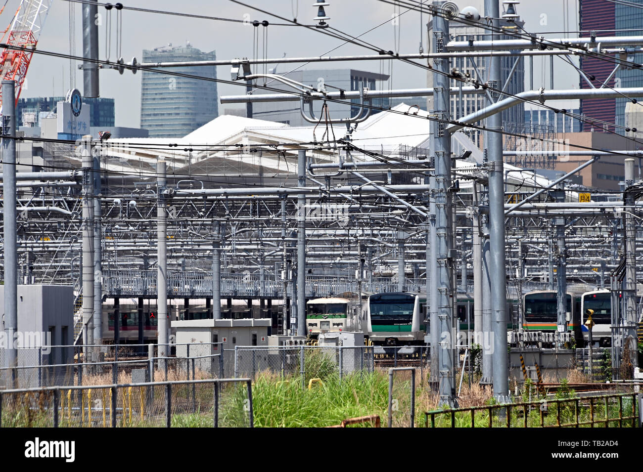 Tokyo, Japan. 30th May, 2019. Construction continues at the site of ...
