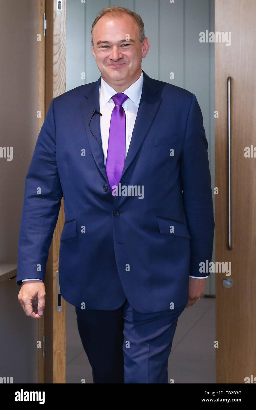 Southwark, London, UK 30 May 2019 - Ed Davey, MP for the Kingston and ...