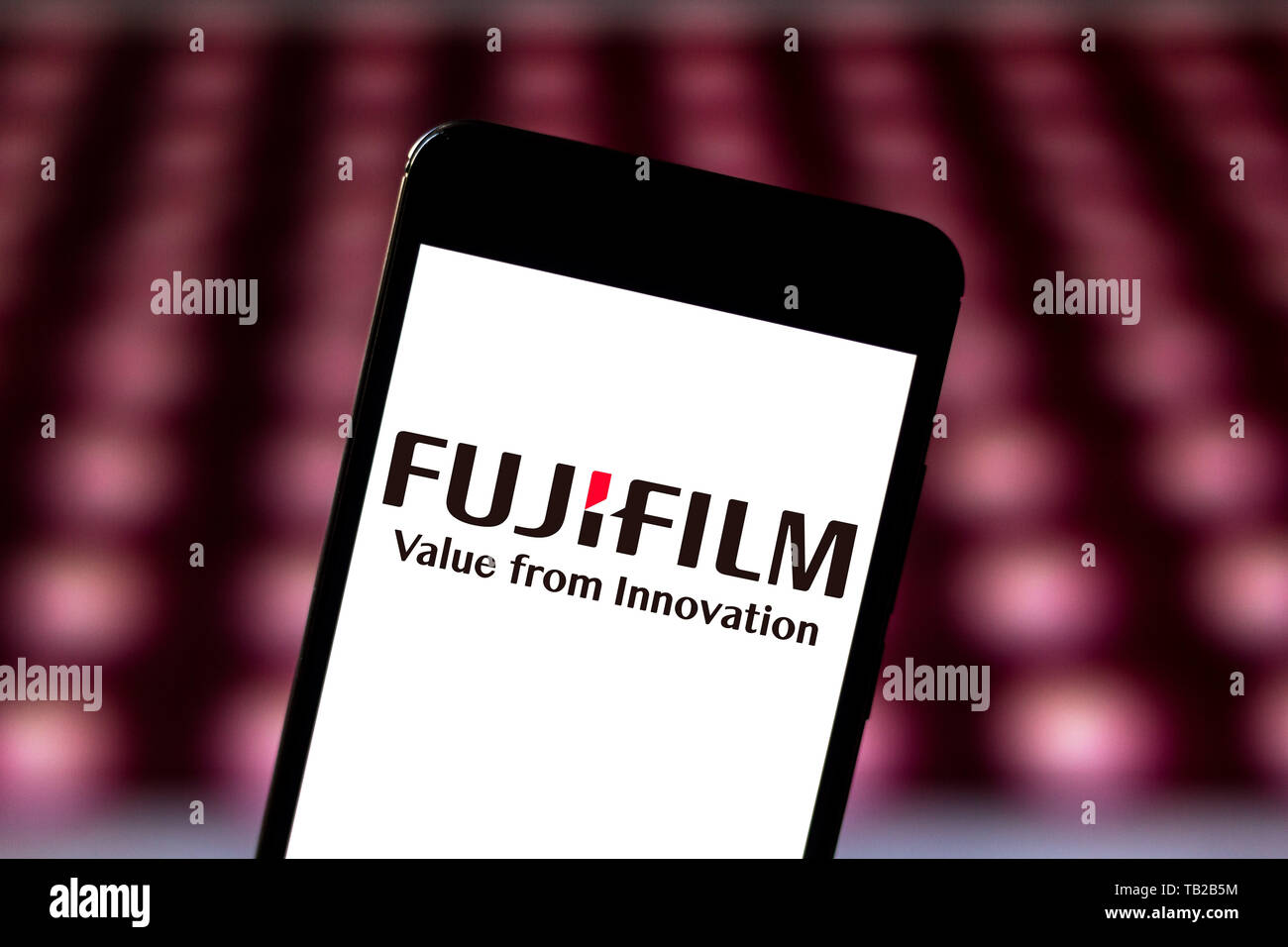 Brazil. 30th May, 2019. In this photo illustration a Fujifilm Holdings ...