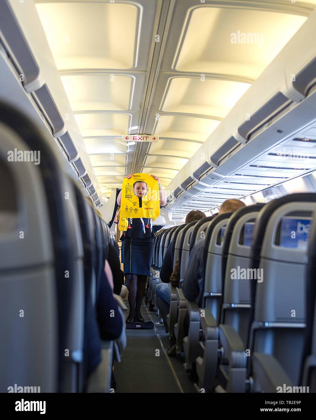 Cabin crew briefing hi-res stock photography and images - Alamy